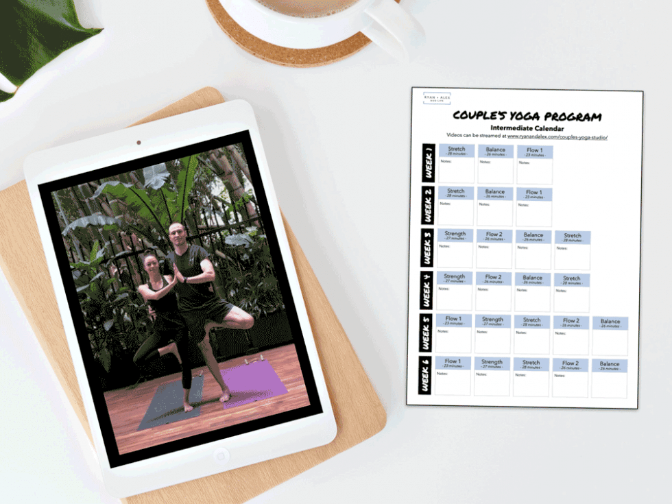 6-Week At-Home Couples Yoga Program (5 Classes) for Beginners
