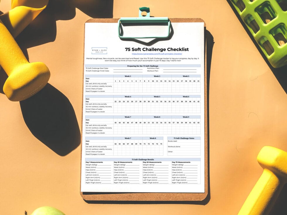 75 Soft Printable Checklist: Free Daily Tracker for 2024